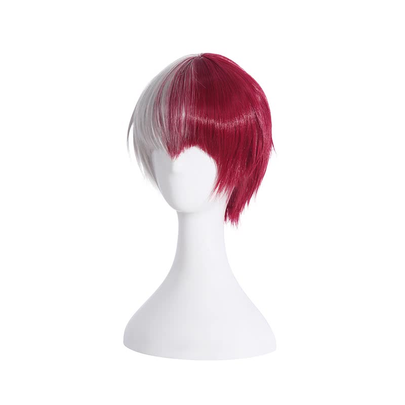 BNHA MHA Shōto Todoroki Anime Cosplay Wigs White Mix Red Wigs – Cosplay ...