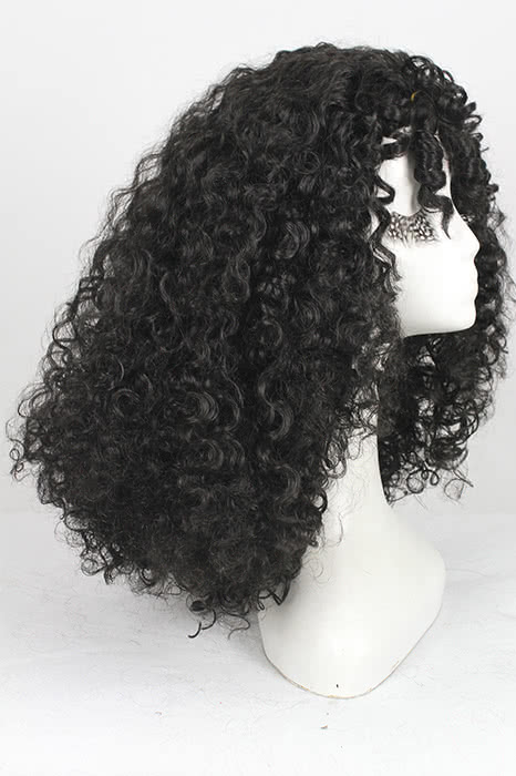 Rapunzel Tangled Mother Gothel Long Black Cosplay Wigs Curly Hairs ...